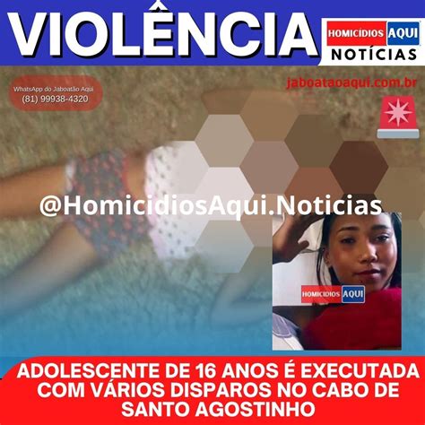 Adolescente De 16 Anos É Executada Com VÁrios Disparos No Cabo De Santo