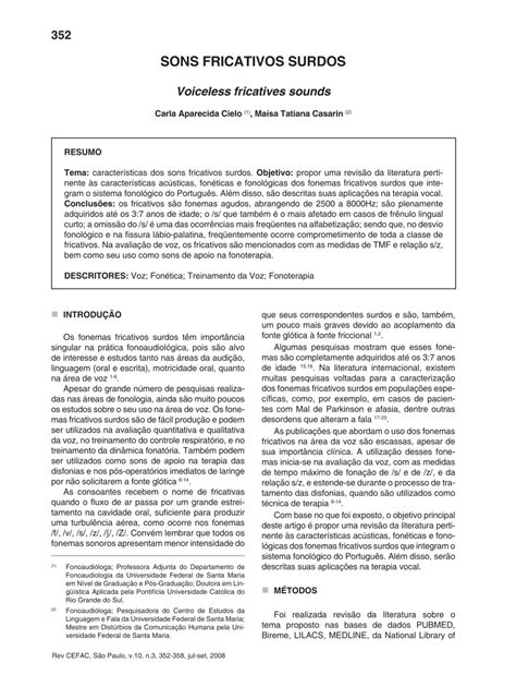 Pdf Voiceless Fricatives Sounds