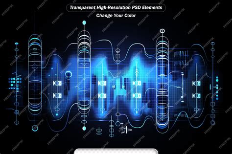Premium Psd Abstract Futuristic Digital Technology Background