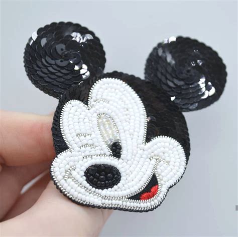Mickey Mouse Brooch Minnie Mouse Brooch Disney Pin Mickey Etsy