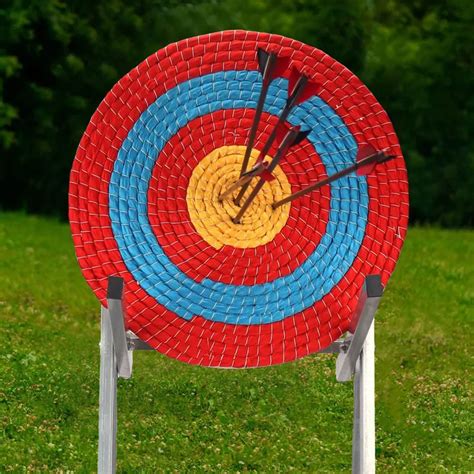 JEU DE FLECHETTE cm Cible de tir à l arc en paille fait à la main herbe solide arc Recurve