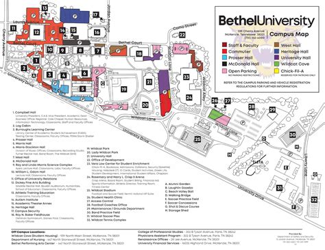 Bethel University Campus Map 2025 2023 All Maps
