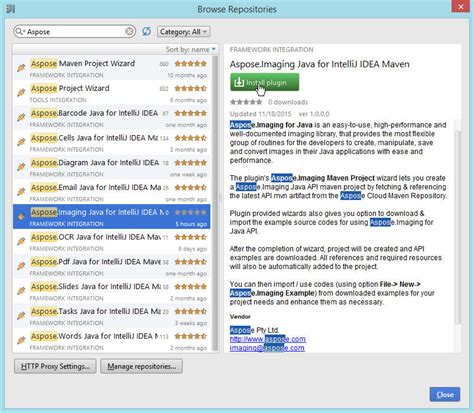 Installing And Using Aspose Imaging For Intellij Idea Maven Documentation