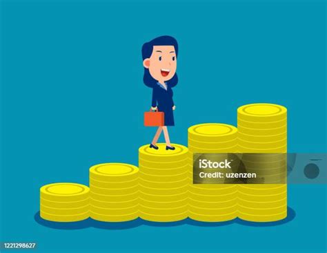 Pertumbuhan Keuangan Bisnis Konsep Pemodal Gaya Vektor Kartun Datar
