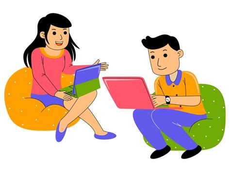 팀웍 벡터 일러스트 레이 션 프리미엄 벡터