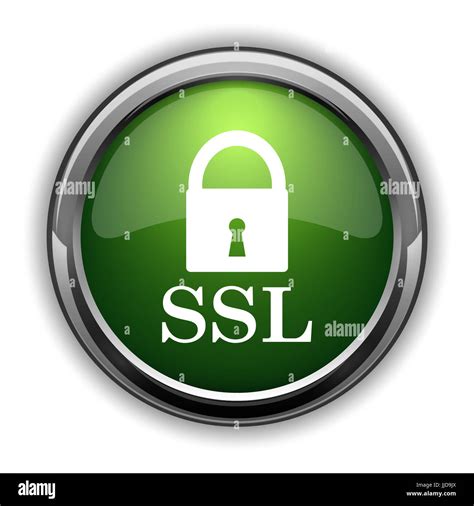 SSL Icon SSL Website Button On White Background Stock Photo Alamy