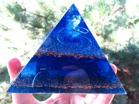 Blue Orgone Pyramid Fifth Element Orgone