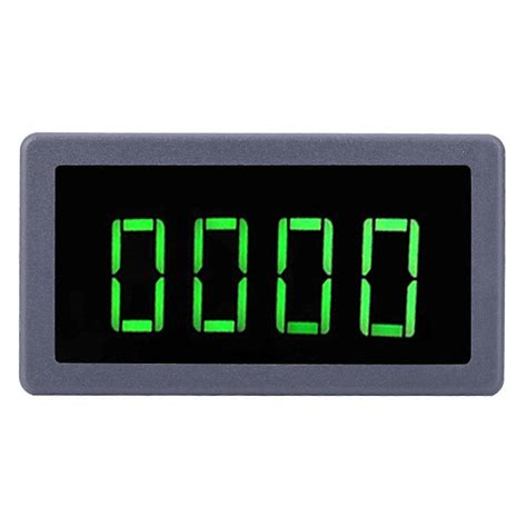 Green 4 Digit Led Motor Tachometer Rpm Speed Measure Meter Npn Hall