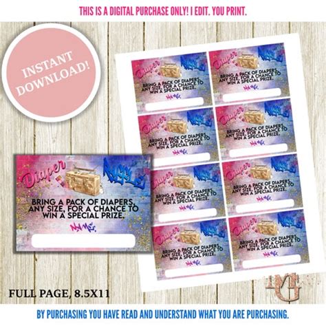 Beauty Or Beats Gender Reveal Invitation Hip Hop Gender Etsy