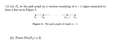 Let Pn Be The Path Graph On N Vertices Chegg Com