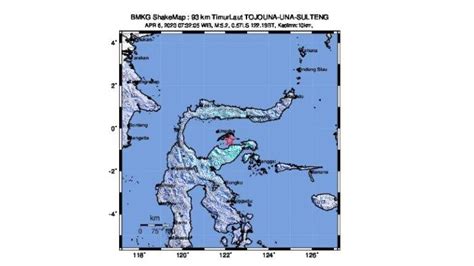 Gempa M 5 3 Guncang Teluk Tomini Sulawesi Tengah Ini Analisis BMKG