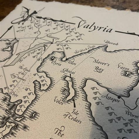 Map Of Valyria Game Of Thrones Westeros Map Essos Map A Etsy Uk