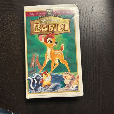 Bambi 55th Anniversary Walt Disneys Masterpiece Vhs Limited Edition