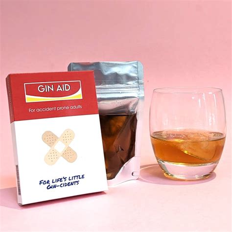 Flavoured Gin Gin Cident Band Aid Joke Box By Mixpixie
