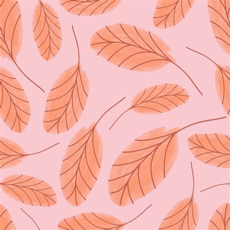 주황색 잎이 있는 분홍색 배경 벡터 Unsplash의 무료 무늬 이미지