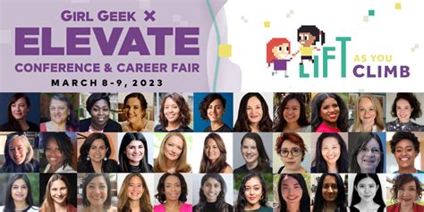 ELEVATE 2023 Virtual Conference & Career Fair - Spring — Girl Geek X ...