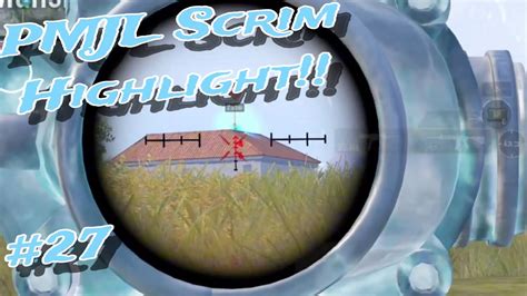 Pubg Mobile Pmjl Scrim Highlight Youtube