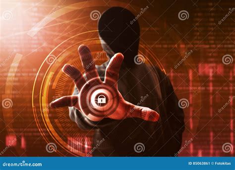 Hacker Unlock Data Stock Image Image Of Dangerous Gesture 85063861