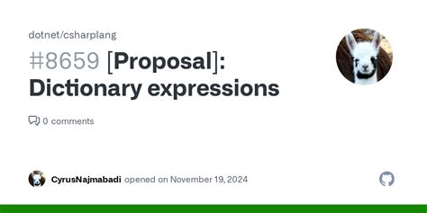 Proposal Dictionary Expressions Issue 8659 Dotnet Csharplang
