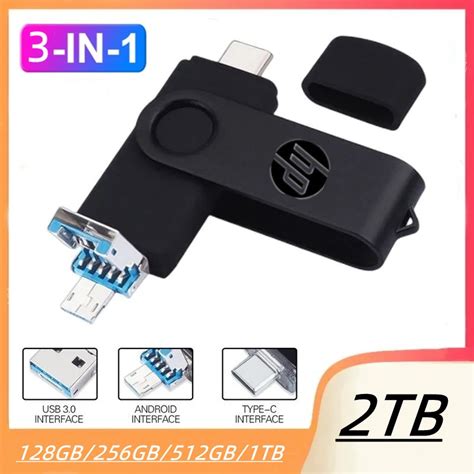 TB IN USB Type C Micro OTG Metal Flash Disk TB G GB G Pendrive GB GB Flash