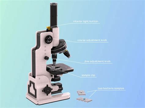 Lego Microscope With A Functional Rotating Eyepiece Lets You Examine Lego Bacteria Samples