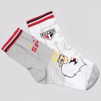 Kit Meias São Paulo Tricolor 2 Pares Infantil FutFanatics