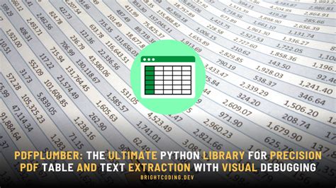Pdfplumber The Ultimate Python Library For Precision Pdf Table And