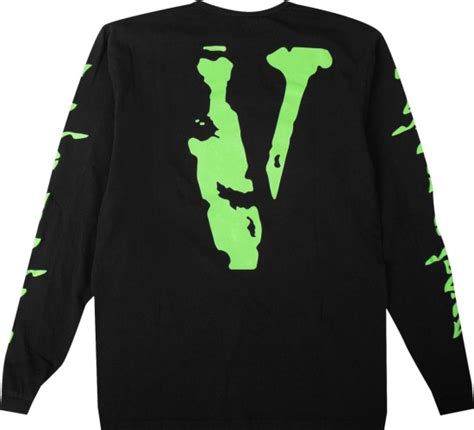 VLONE Black Neon Green Nude Woman Long Sleeve T Shirt INC STYLE