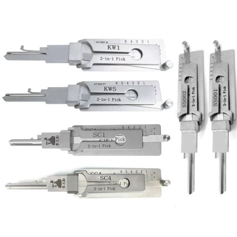 Lees Lock 2 In 1 Car Door Lock Pick Decoder Unlock Tool Kw1 Ss001 Ss002