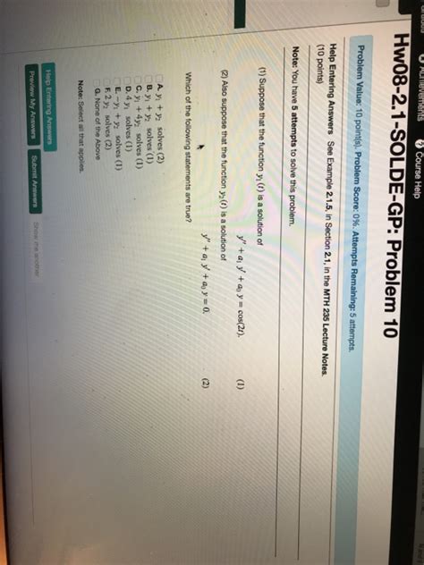 Solved Hw08 21 Solde Gp Problem 10 Problem Value 10