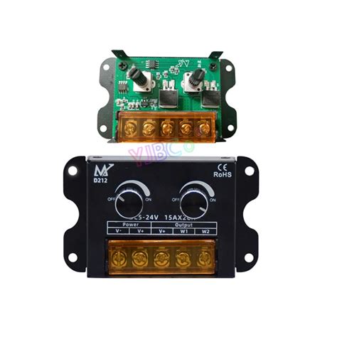 Led Dimmer CCT V V V DC CH A PWM Knob Stepless Dimming Single Color COB Light Tape