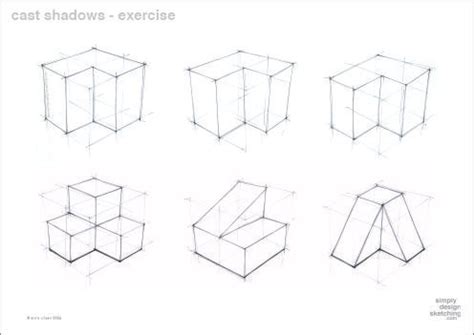 How To Draw Cast Shadows 23 Hi Res A3 Posters Simply Design Sketching