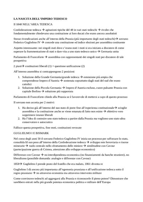 Appunti Volpi Storia Appunti Di Storia Contemporanea Docsity