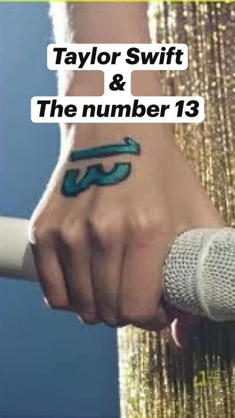 Taylor Swift And The Number 13 Taylor Swift Style Taylor Swift Number Swift
