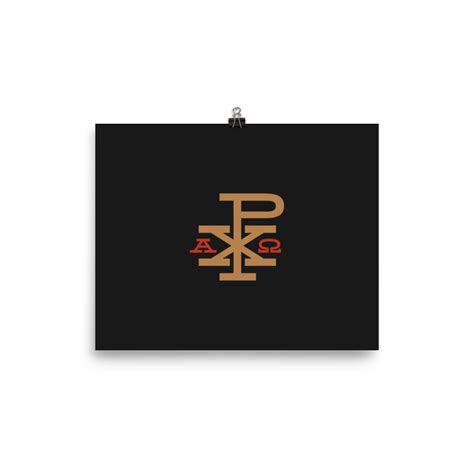 Alpha And Omega Chi Rho Print 1689 Designs