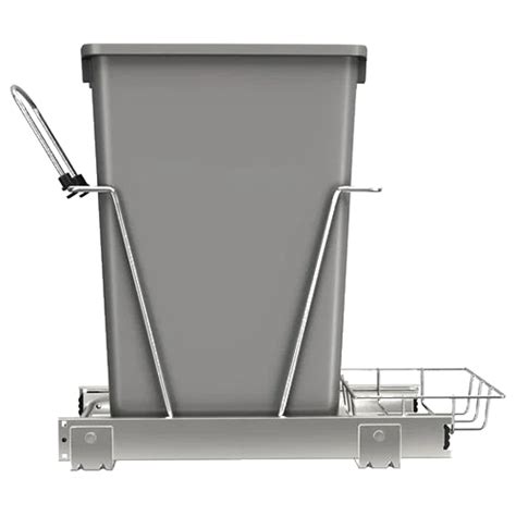 REV A SHELF RV KD Single Quart Bottom Mount Waste Container Chrome Rev A Shelf RV KD C S