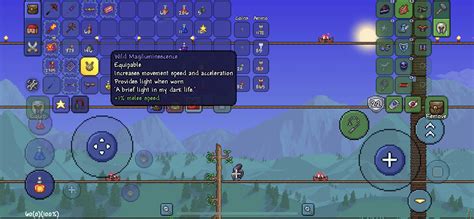 Mobile Cant Equip Magniluminescence Item Help Tried Everything Rterraria