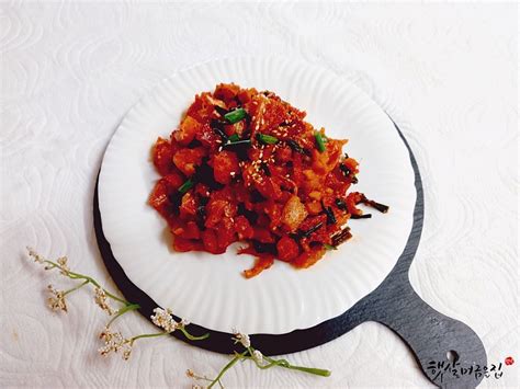 북어채볶음 만드는법 황태채무침 남편도시락 밑반찬