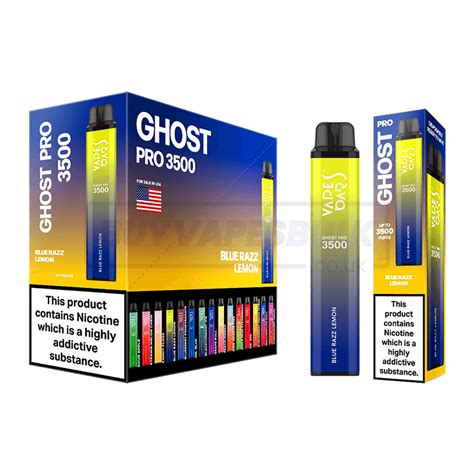Vapes Bars Ghost Pro 3500 Blue Razz Lemon 10 Pack Buy Vapes Bulk