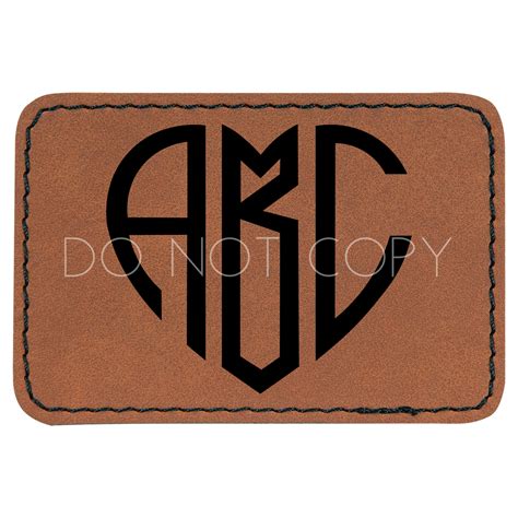 Heart Monogram Patch The Knotty Mama