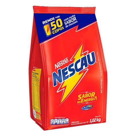 Achocolatado em Pó Nestlé 1 02kg Nescau Pacote Shimodinha Supermercado