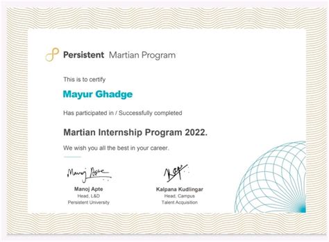 Mayur Ghadge On Linkedin Martian Internship Connections