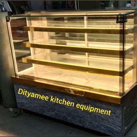 Rectangular Air Cooled Stainless Steel Sweet Counter For Bakery At Rs