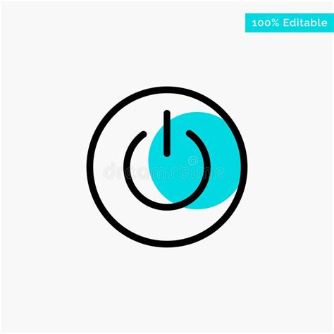 Interface On Power Ui User Turquoise Highlight Circle Point Vector