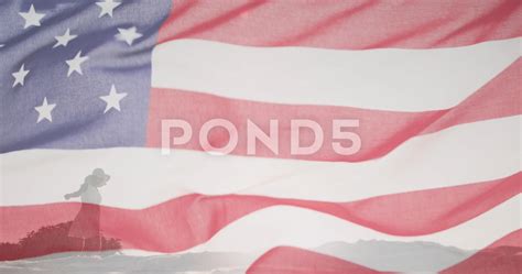 Waving American Flag Animation For Powerpoint