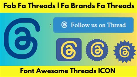 Font Awesome Threads Icon Fab Fa Threads Fa Brands Fa Threads