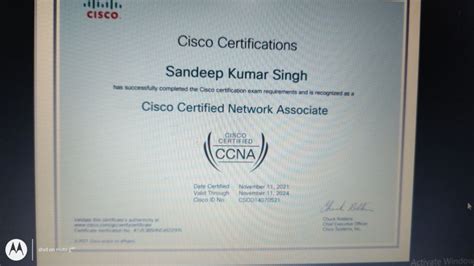 sandeep singh on linkedin successfully completed ccna