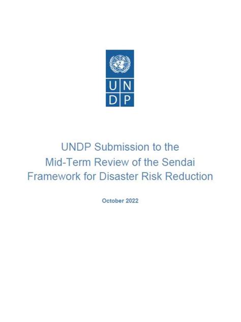 United Nations Development Programme Undp Submission To The Midterm