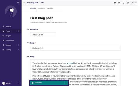 Your First Wagtail Site — Wagtail Documentation 402 Documentation