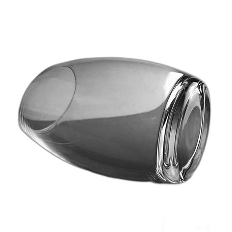 Crystal Glass Sloping Glass Artificial Blowing Making A Footless Red